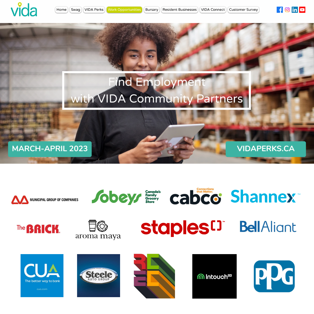March-April 2023 | Work Opportunities with VIDA Community Partners | VIDA